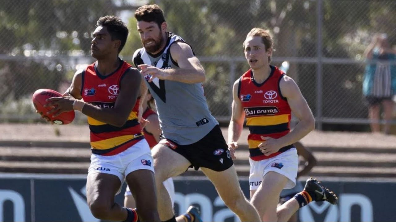 2021 SANFL Trial Match Adelaide Crows Vs Port Adelaide Power Highlights ...