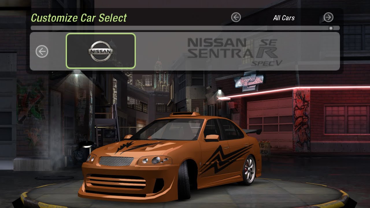 Need for Speed: Underground 2. Nissan Sentra SE-R Spec V customization ...