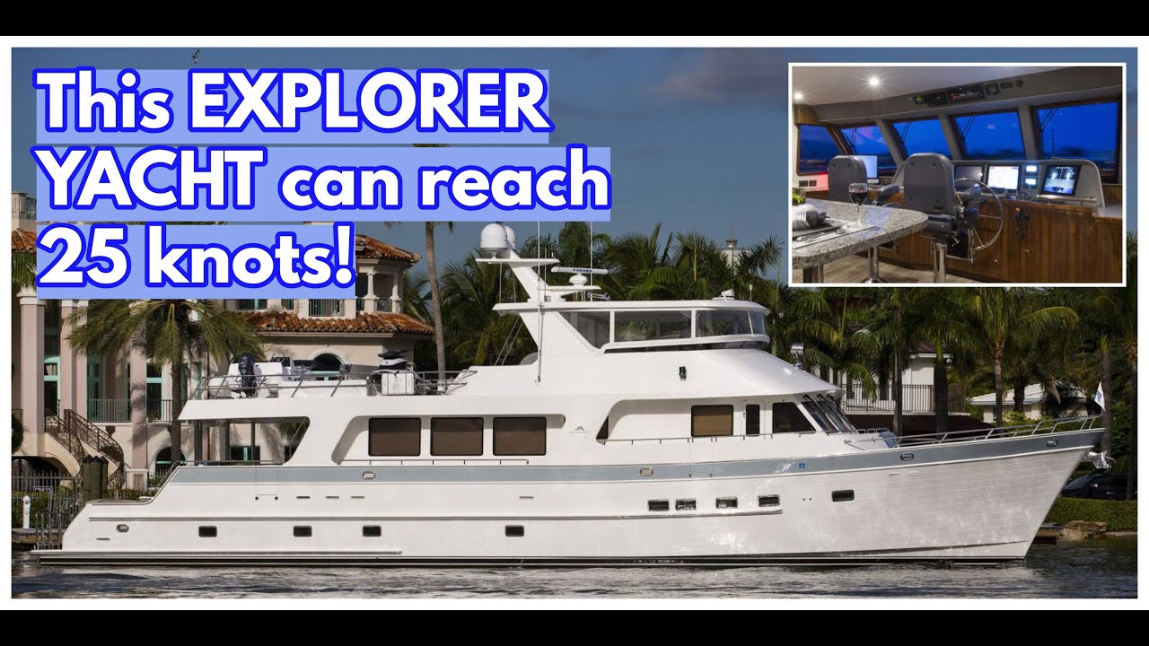 This Outer Reef 860 Explorer Yacht Is Capable Of 25 Knots! - YouTube