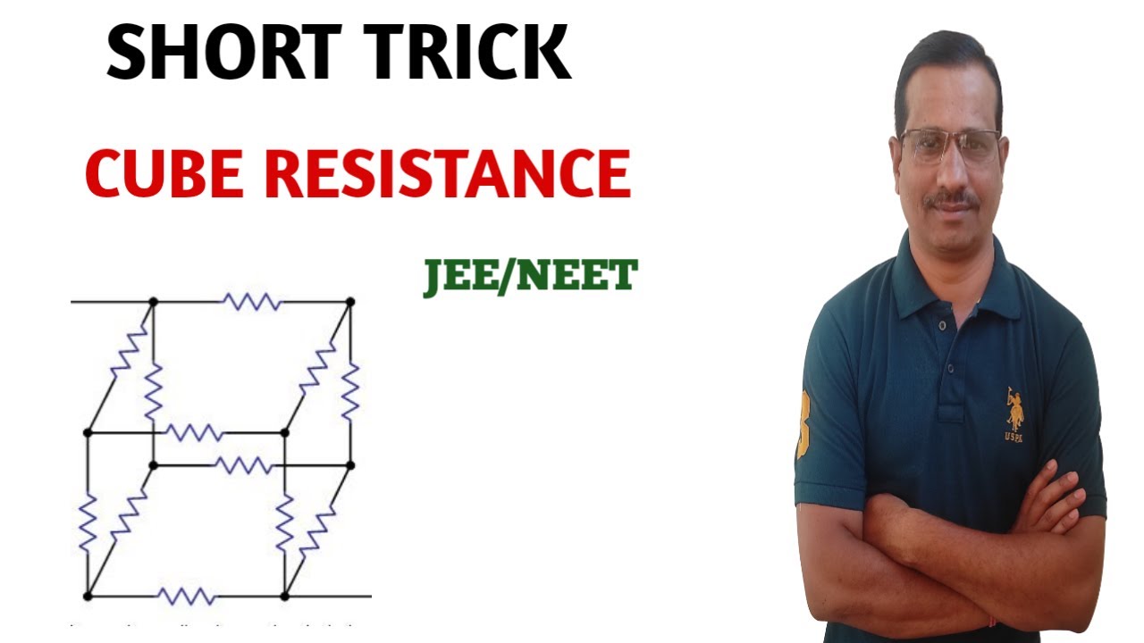 Short trick of Equivalent Resistance of Cube || Cube Resistance problem ...