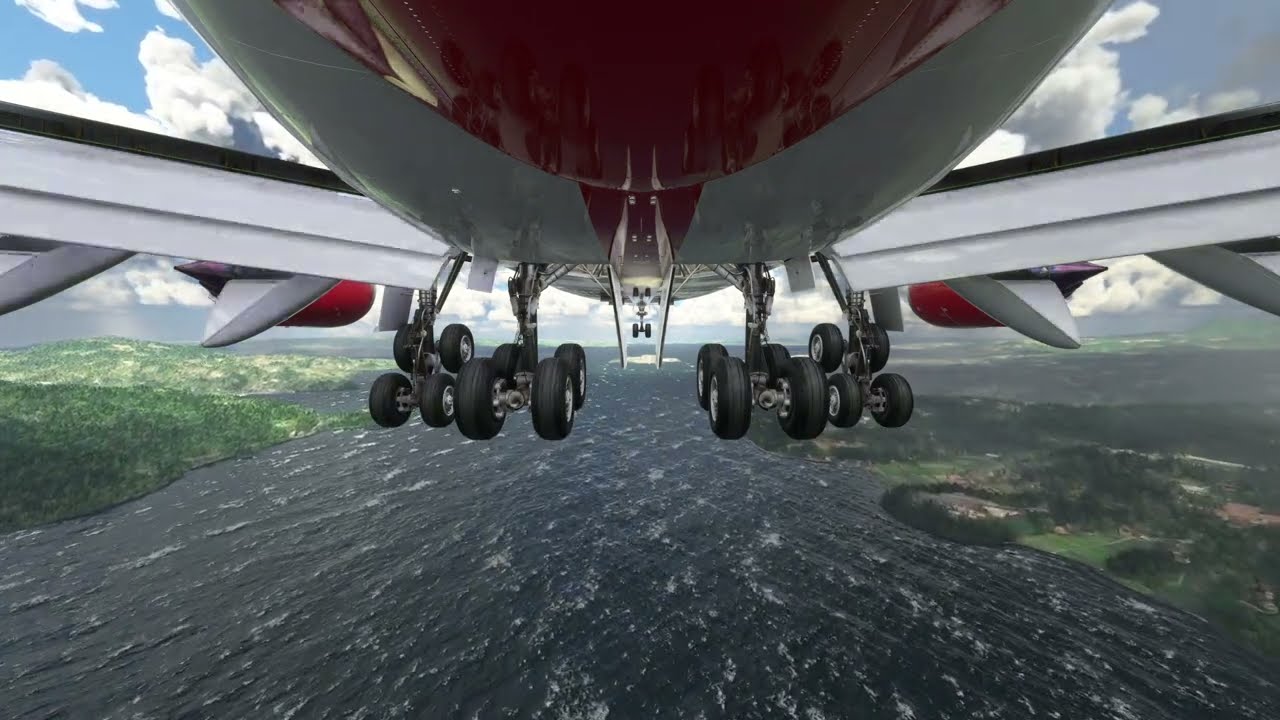 Landing Gear Camera | boeing 747-800 landing gear retraction | Nagasaki ...