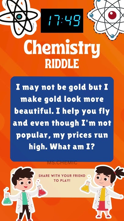 Quiz time | Chemistry Riddle | Ms.Chemic - YouTube