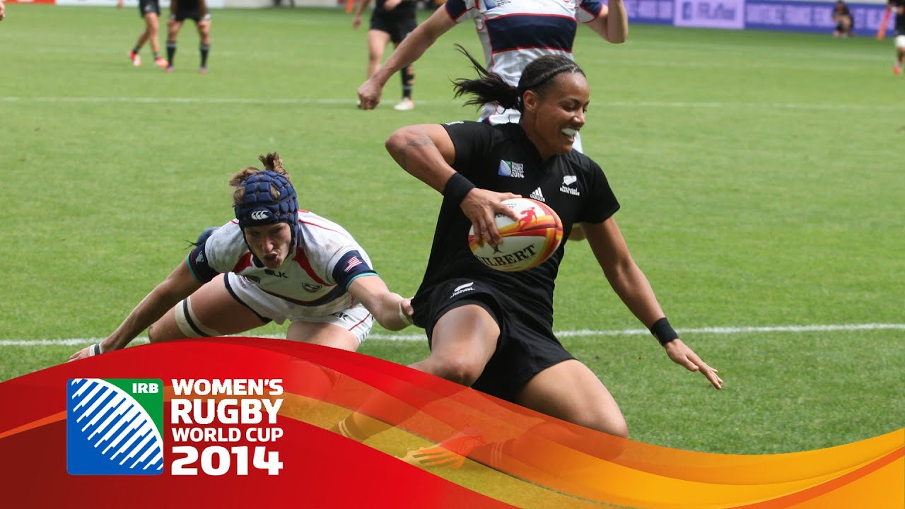 Top tries from Women's Rugby World Cup 2014 final round - YouTube