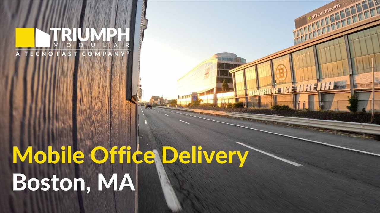 Triumph Mobile Office Trailer Delivery to Boston, MA - YouTube