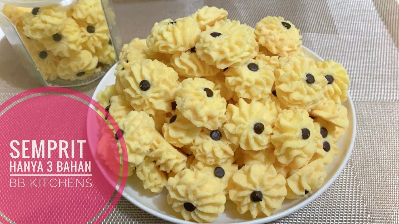 RESEP KUE SEMPRIT SUSU CUMA 3 BAHAN - YouTube