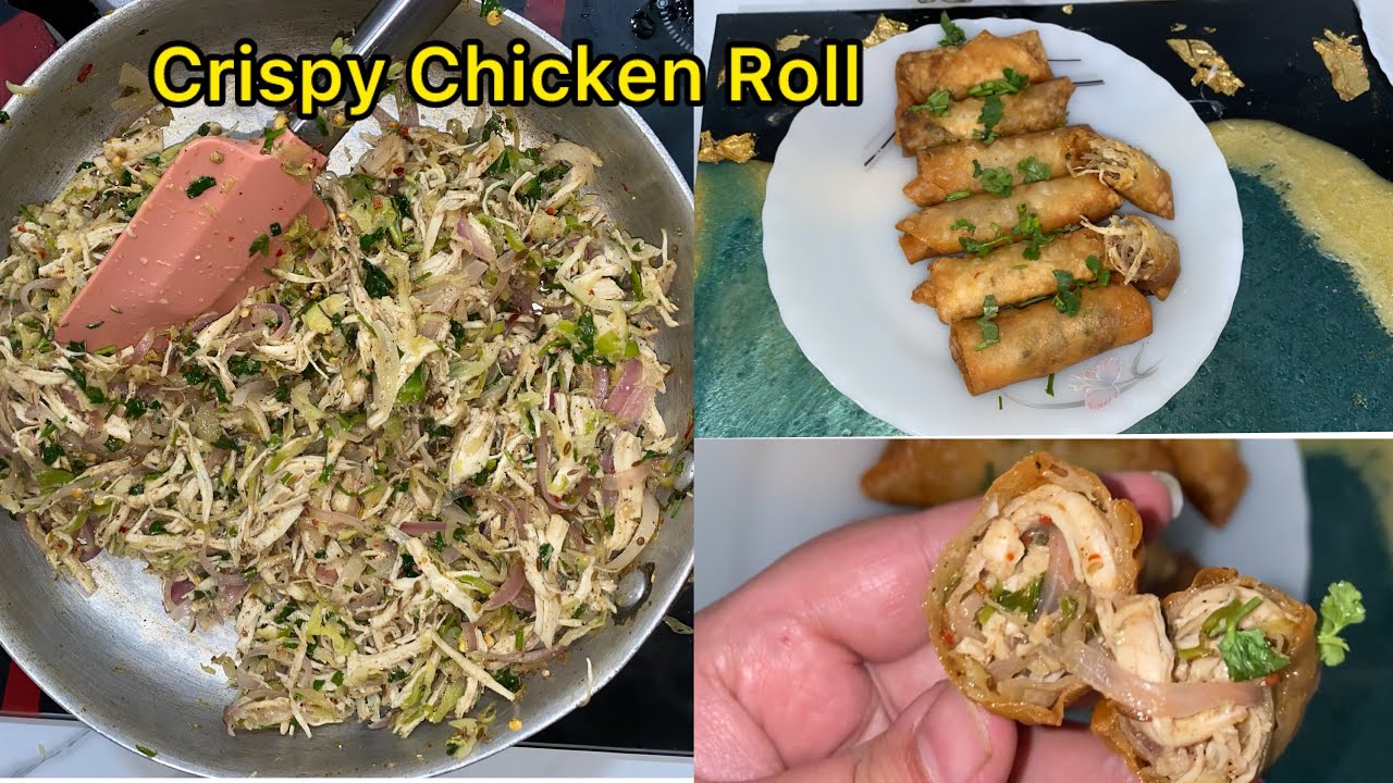 Chicken Roll Recipe | Bakery Style Crispy Chicken Roll | Ramadan ...