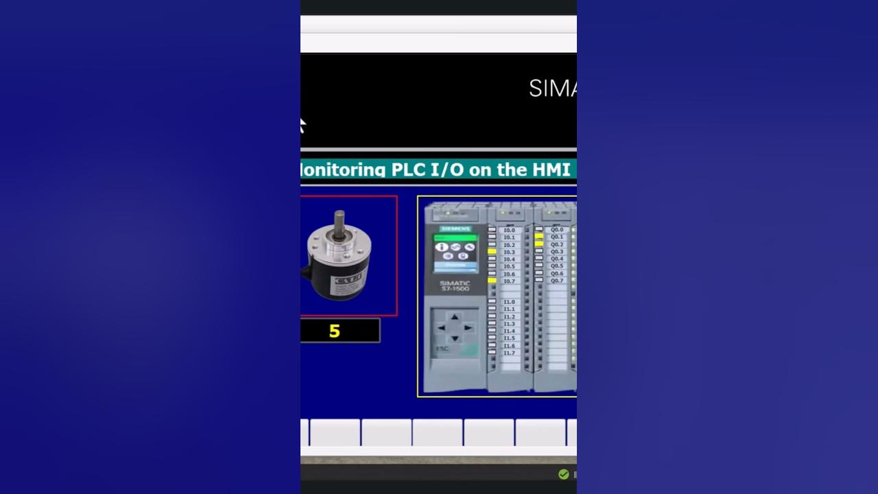 Monitoring PLC Input/Output Status on the HMI #project #automation #plc #hmi #animation #scada ...