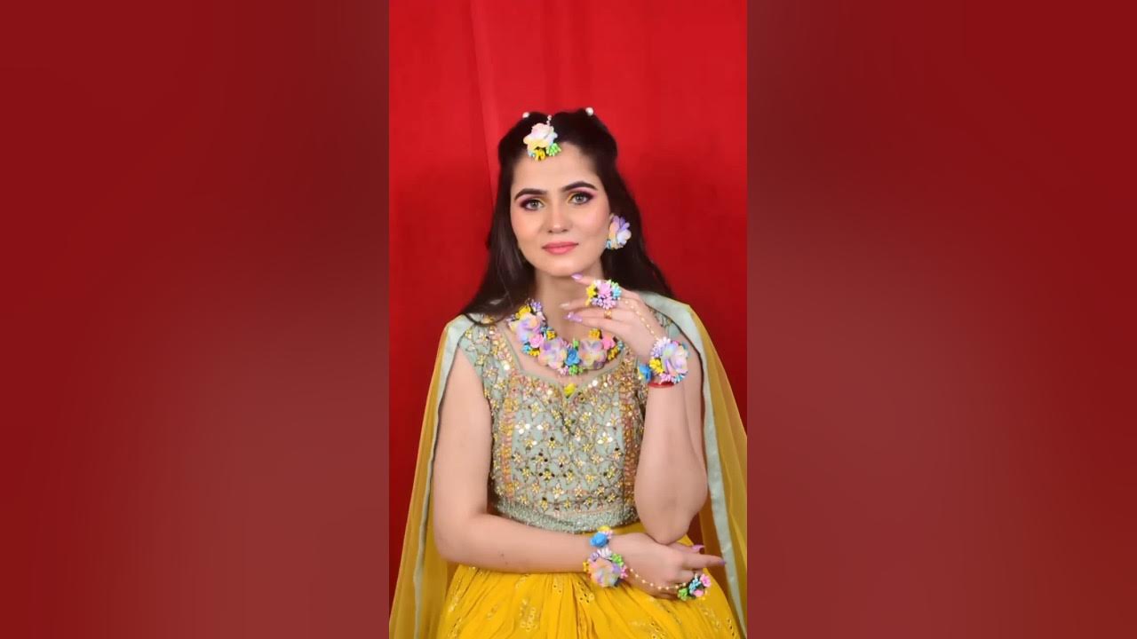 Beautiful Haldi Makeup Look💛makeup Makeupartist Bridal Engagementbride Haldibride Youtube