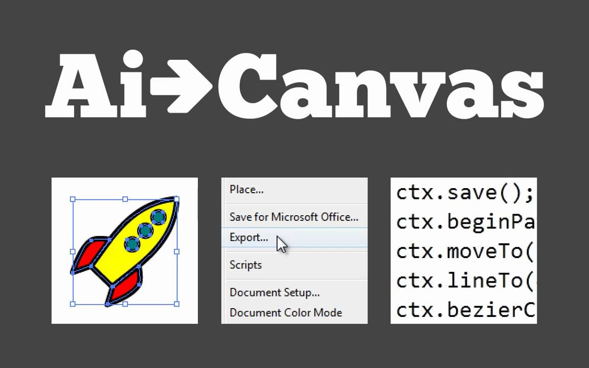 Adobe Illustrator to HTML5 Canvas Plug-In Overview - YouTube