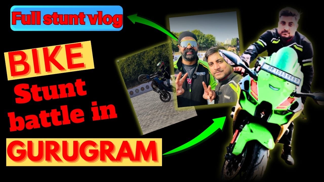 Xtreme bike stunt battle gurugram | Sunday hyper ride | full stunt ...