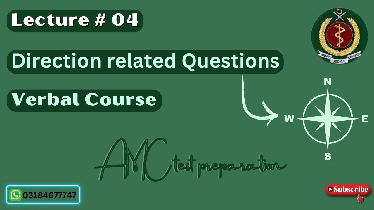Direction related questions | Amc initial test preparation | #amc - YouTube