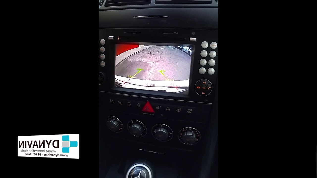Cámara Trasera y Delantera en Mercedes SLK r171 Dynavin - YouTube