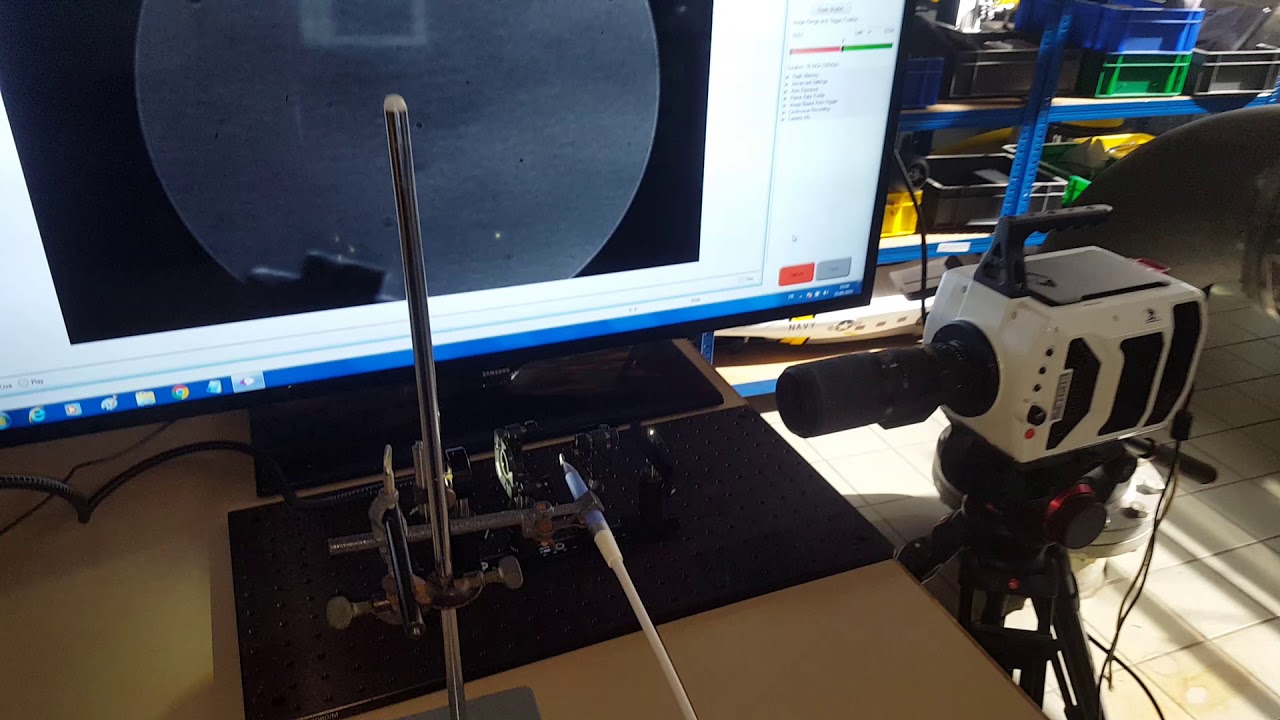 Micro Schlieren with Fast camera - YouTube