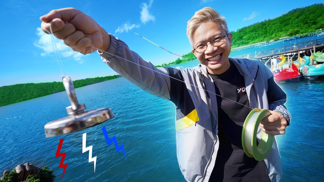 MANCING DI DANAU PAKAI MAGNET SUPER STRONG DAPAT APA?! - YouTube