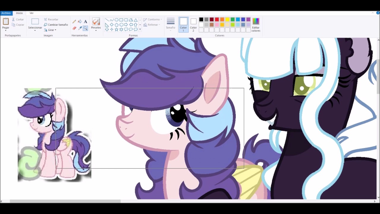 S P E E D P A I N T -MLP OC Collab - Perla and Oc Nameless - YouTube