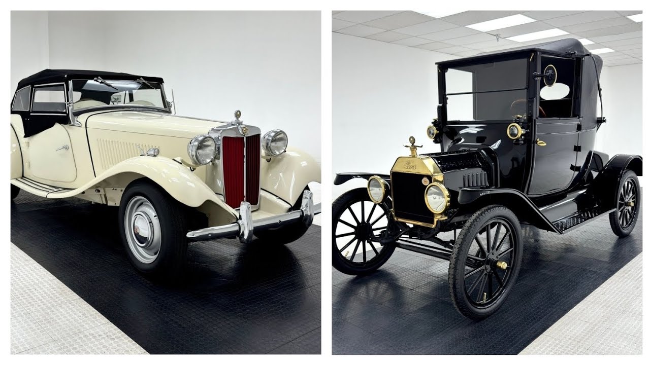1915 Ford Model T Coupelet , 1950 MG TD - YouTube