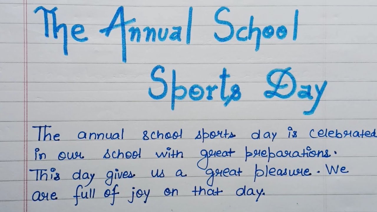 Essay on Annual Sports Day|1000 Words|Description of Sports Events ...
