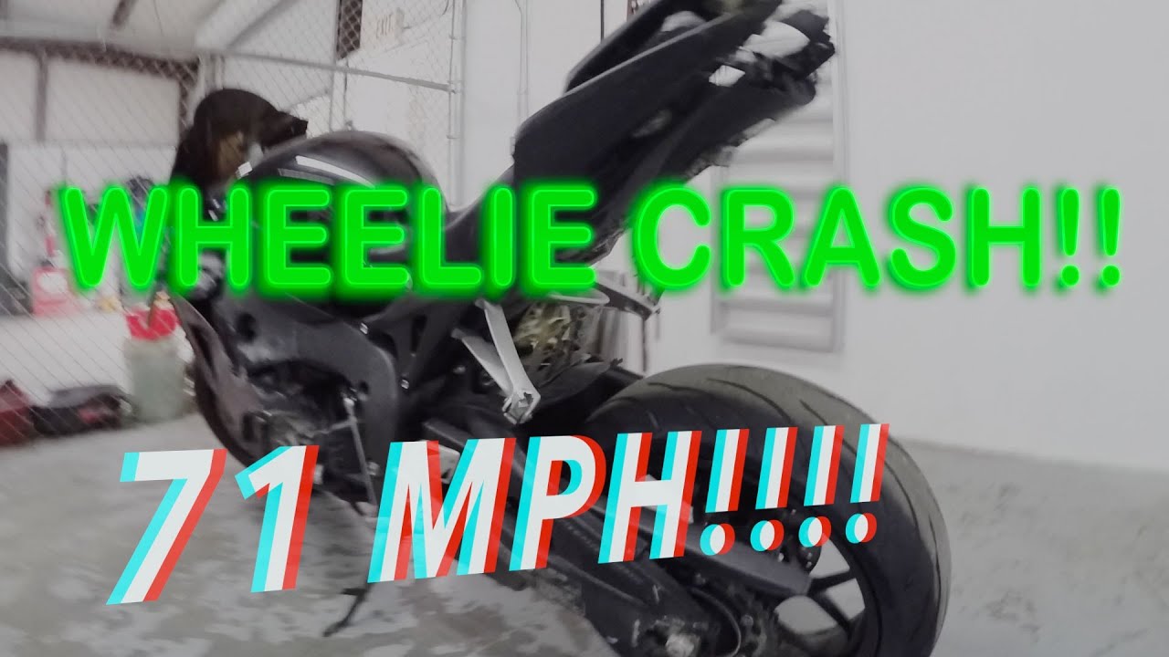 Wheelie Crash at 71MPH *Crash Footage* Episode 1 - YouTube