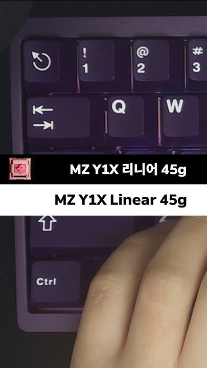 MZ Y1X 45g | 카랑카랑한 keygeek x MZ Studio switch 타건사운드 #키보드 #keyboard #Lucky65V2 #키보드스위치 - YouTube