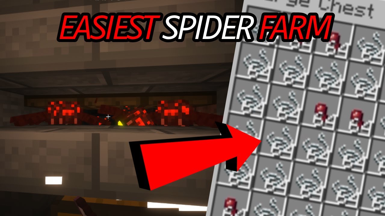 Easiest Spider And Cave Spider Spawner XP Farm in Minecraft 1.21.8 ...