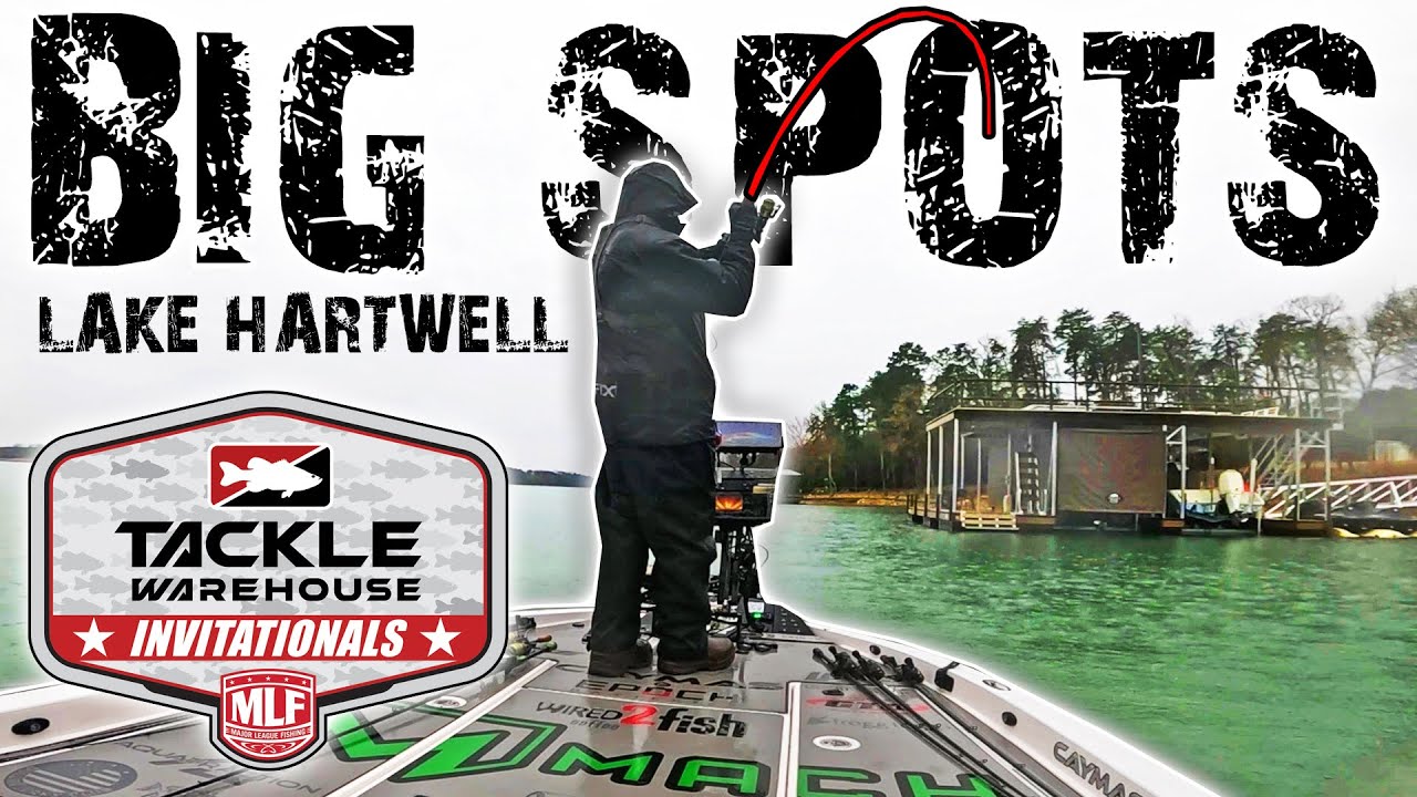 Catching MEGA SPOTS On LAKE HARTWELL! (MLF PRO TOURNAMENT PRACTICE DAY 1) - YouTube
