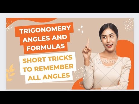 Trigonometry /trigonometry angles/ tricks to remember all angles value ...