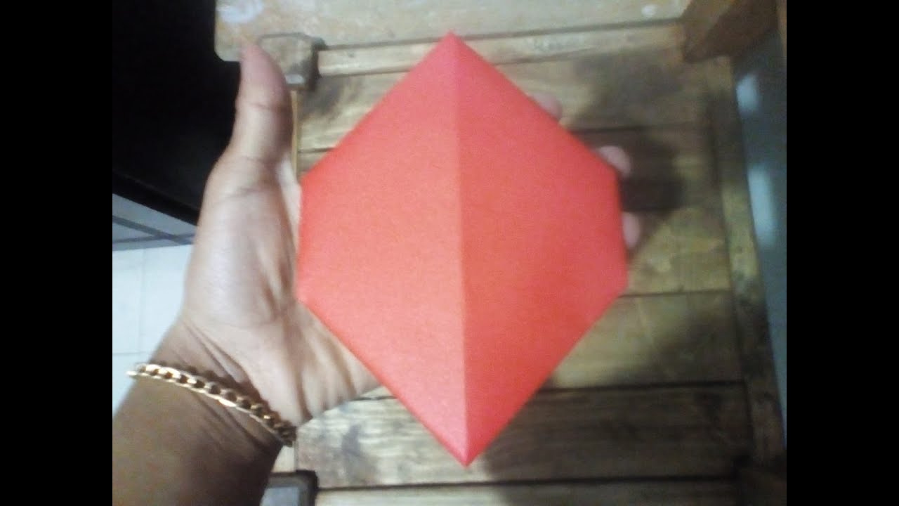 ¿Cómo hacer un rubí de papel? (figura origami) ♦ ♢ - YouTube