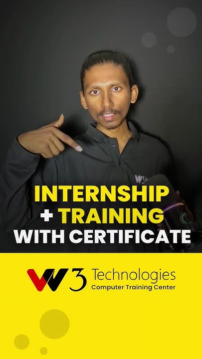 Internship + Training | W3 Technologies | Nellore #shorts - YouTube