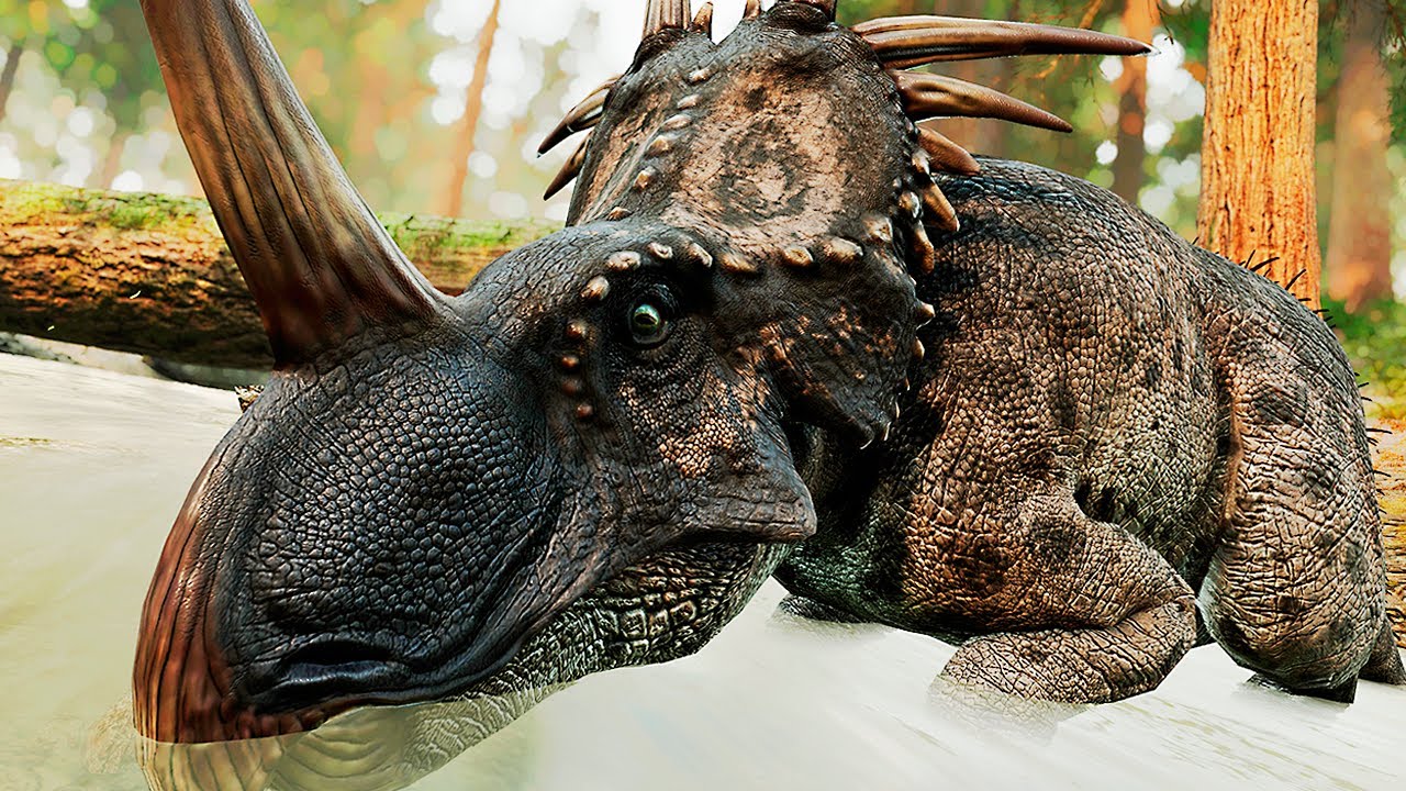 Grande Styracosaurus Chegou! Variações de skins + Animação! Exploração ...