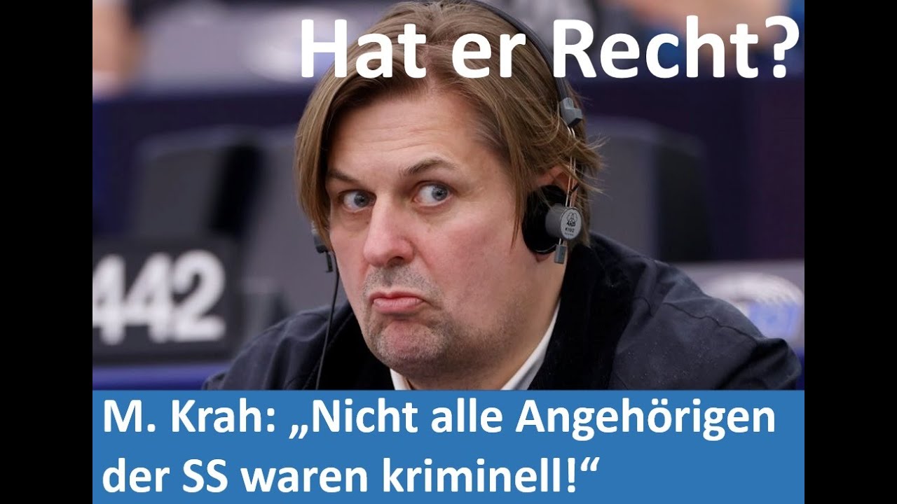 AfD-Maxe Krah und sein Ausspruch, dass nicht alle SS´ler automatisch ...