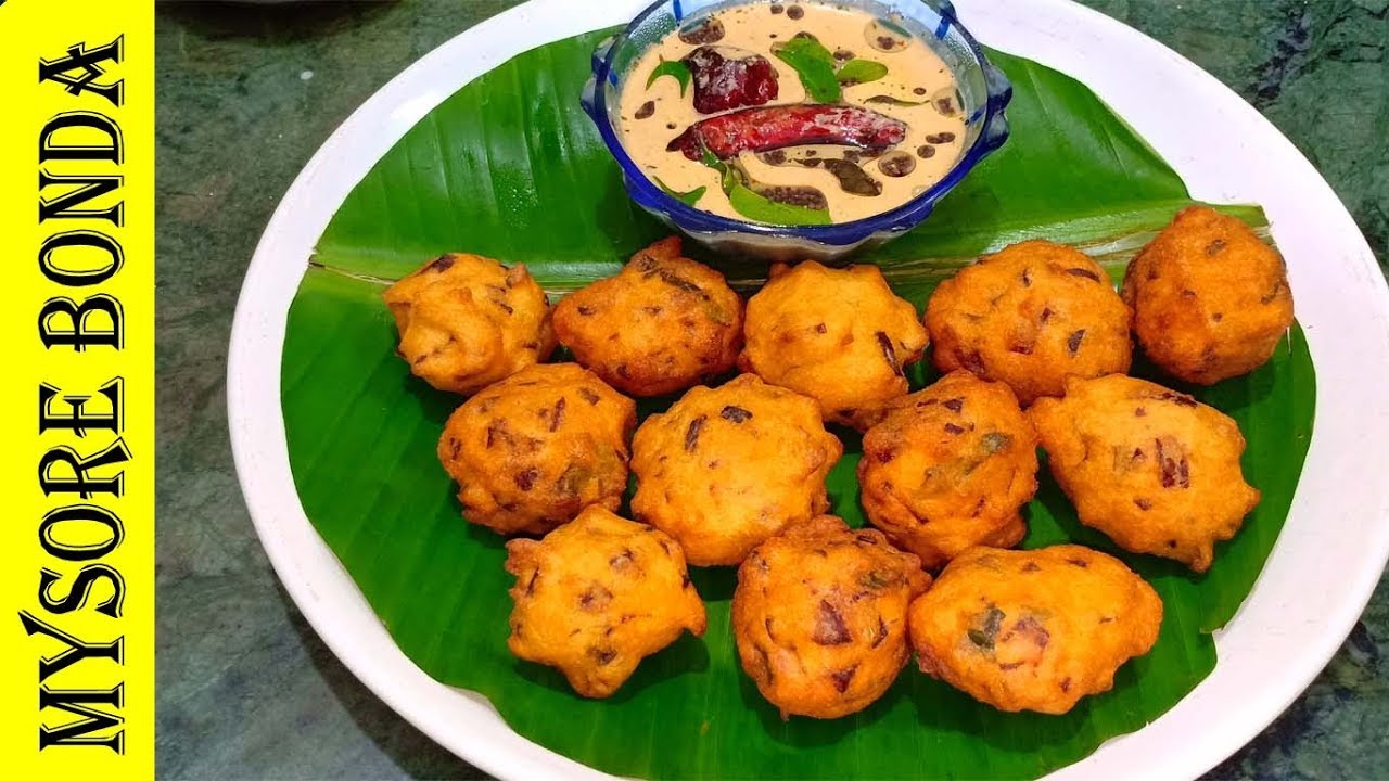 மைசூர் போண்டா / Mysore Bonda Recipe in Tamil / Indian Snack Recipes ...