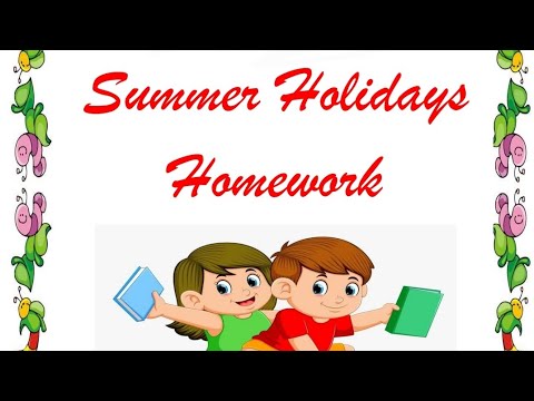 Summer Holiday Homework . Class 1 - YouTube