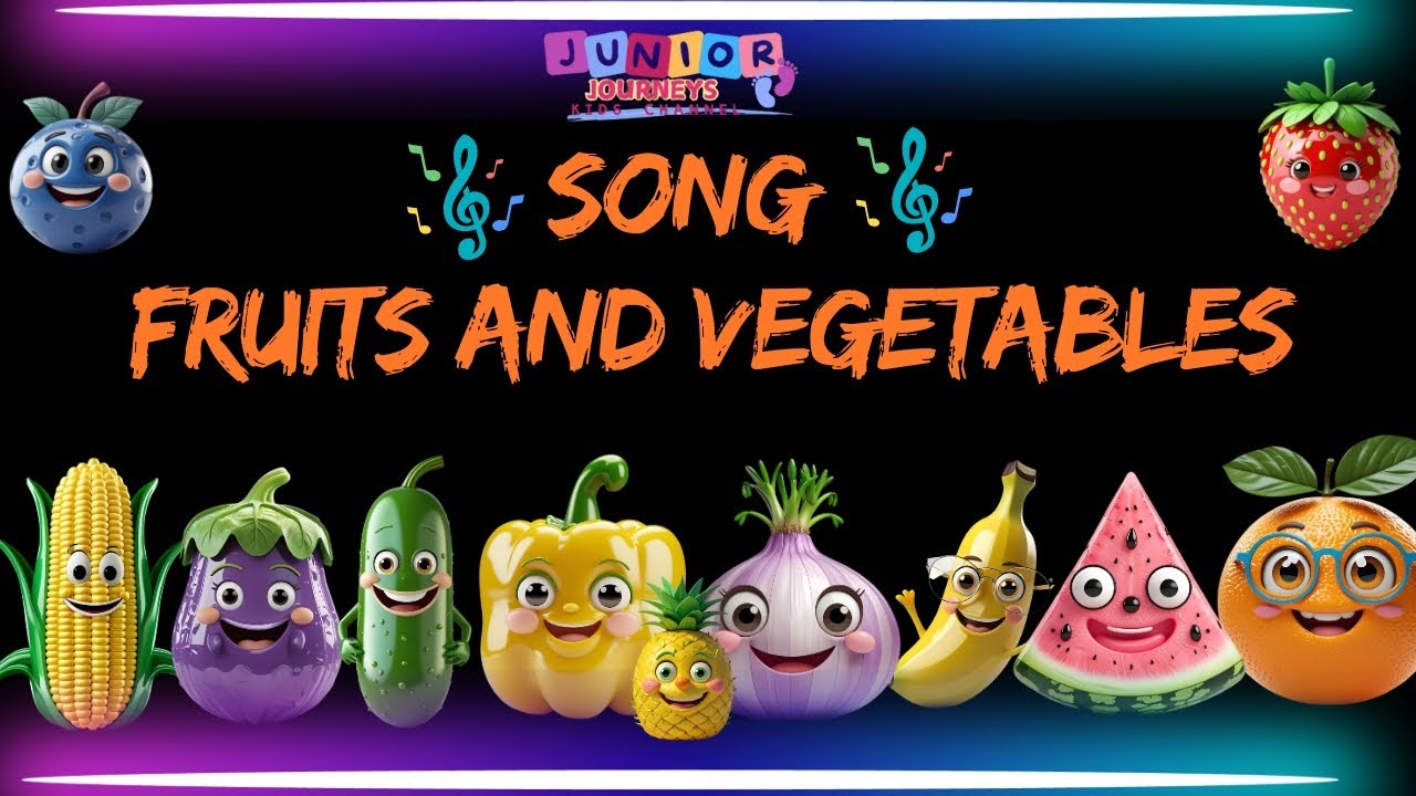 Slow & Steady Fruits and Vegetables Song for Kids | Learn Healthy Food ...