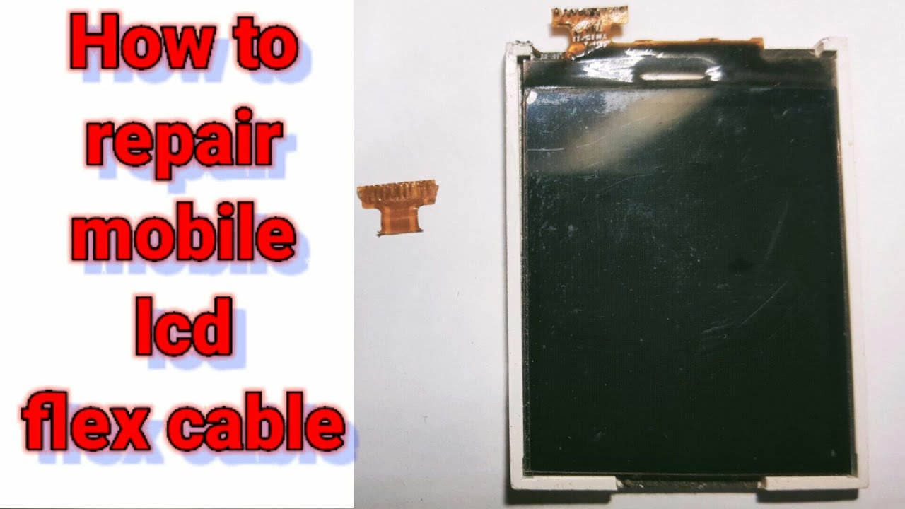 How to repair broken mobile lcd ribbon /Any kind of flex cable - YouTube
