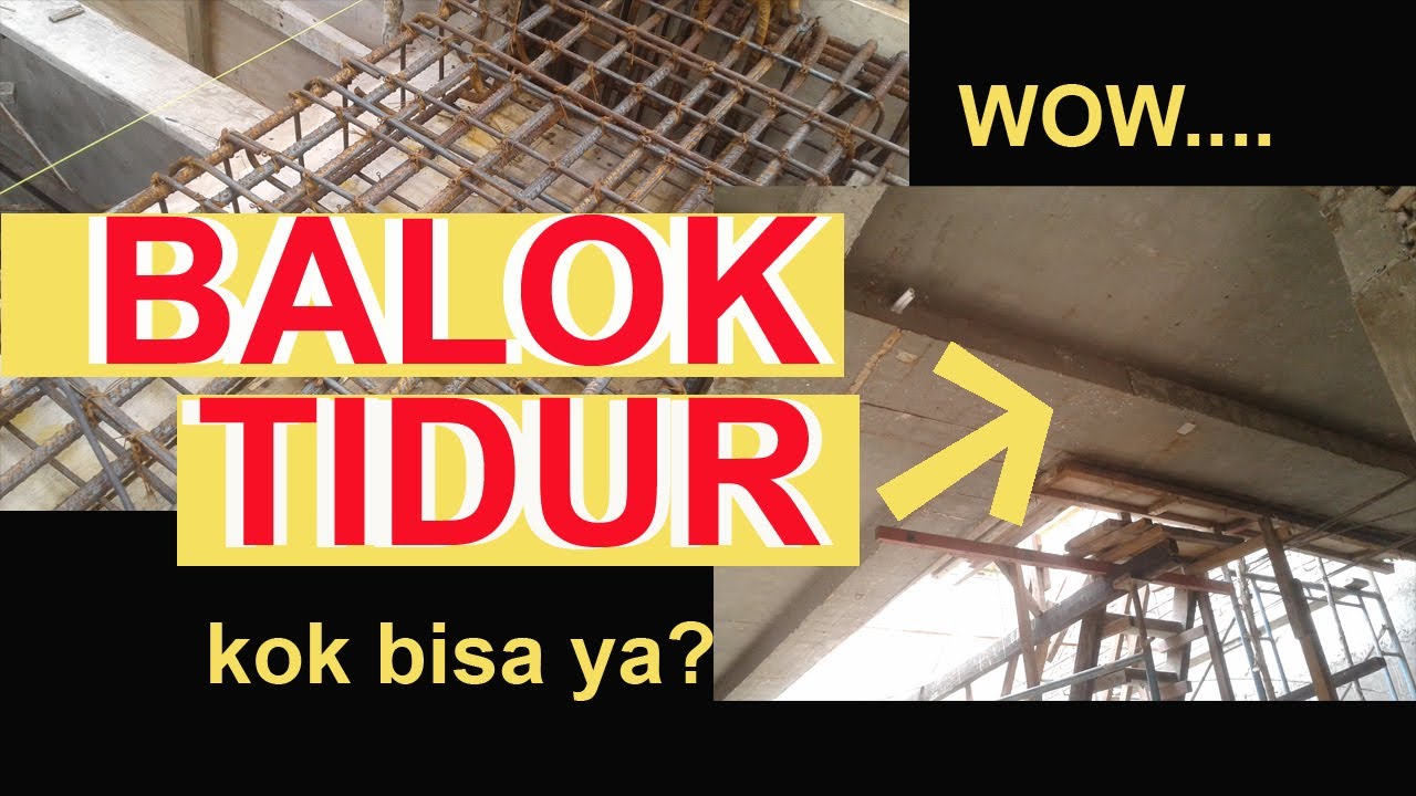 Pembesian Balok Beton Tidur Gantung Bentang 6 meter - YouTube