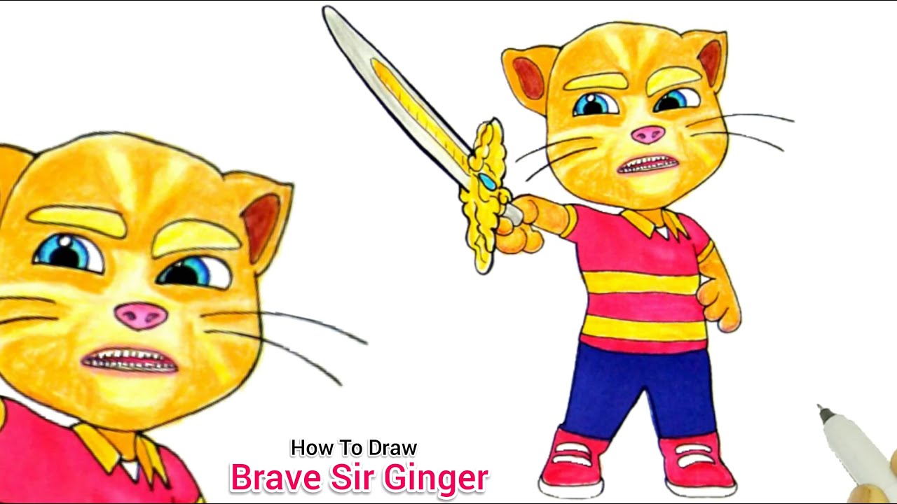 The Brave Sir Ginger-Talking Tom and Friends Season 5 |How To Draw ...