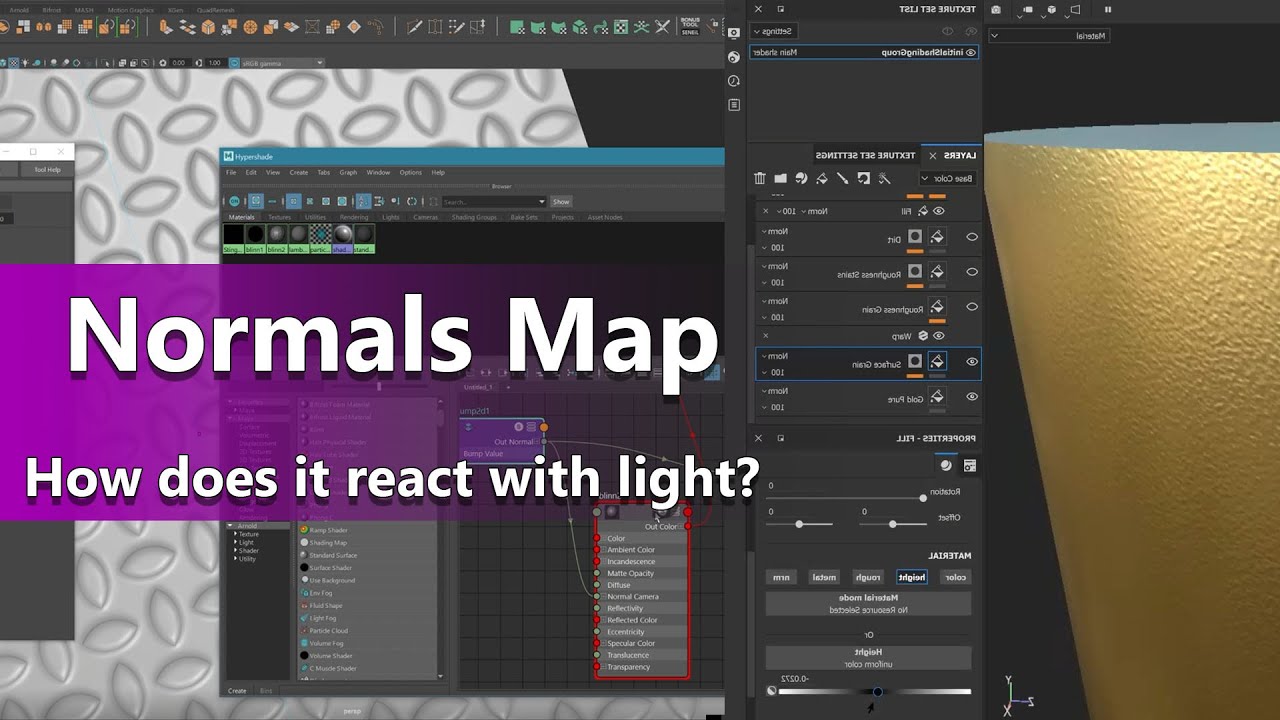Normals Map \\ How does it react with light? - YouTube