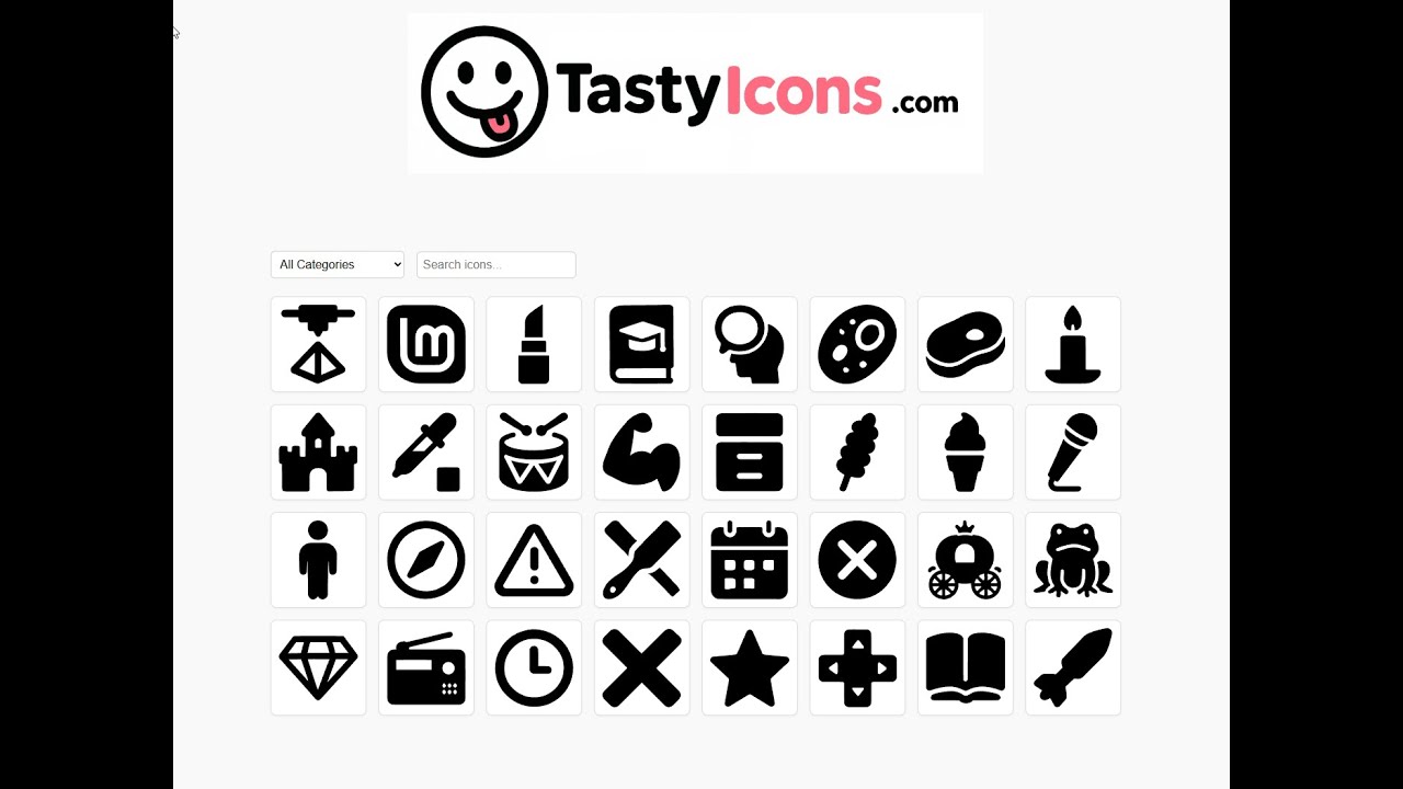 Tasty Icons Icon Library Introduction - YouTube