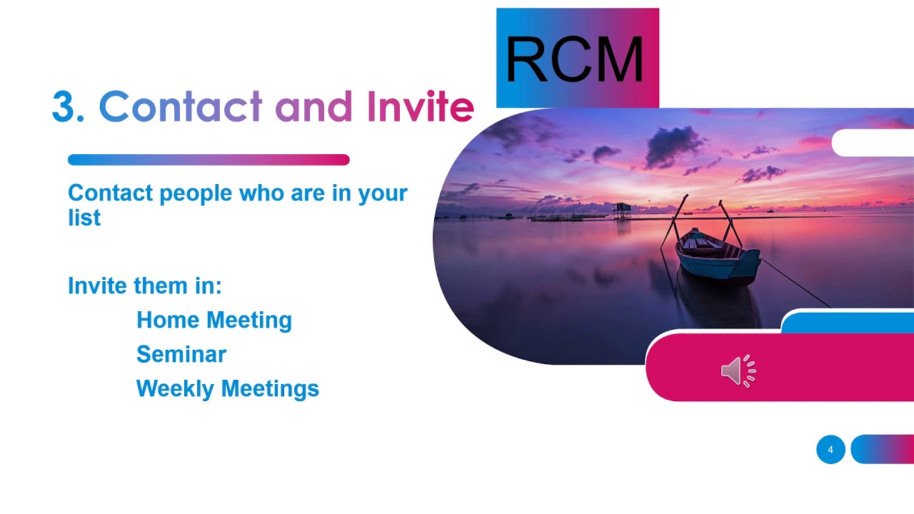 Basic Steps of Success in RCM Networking - YouTube