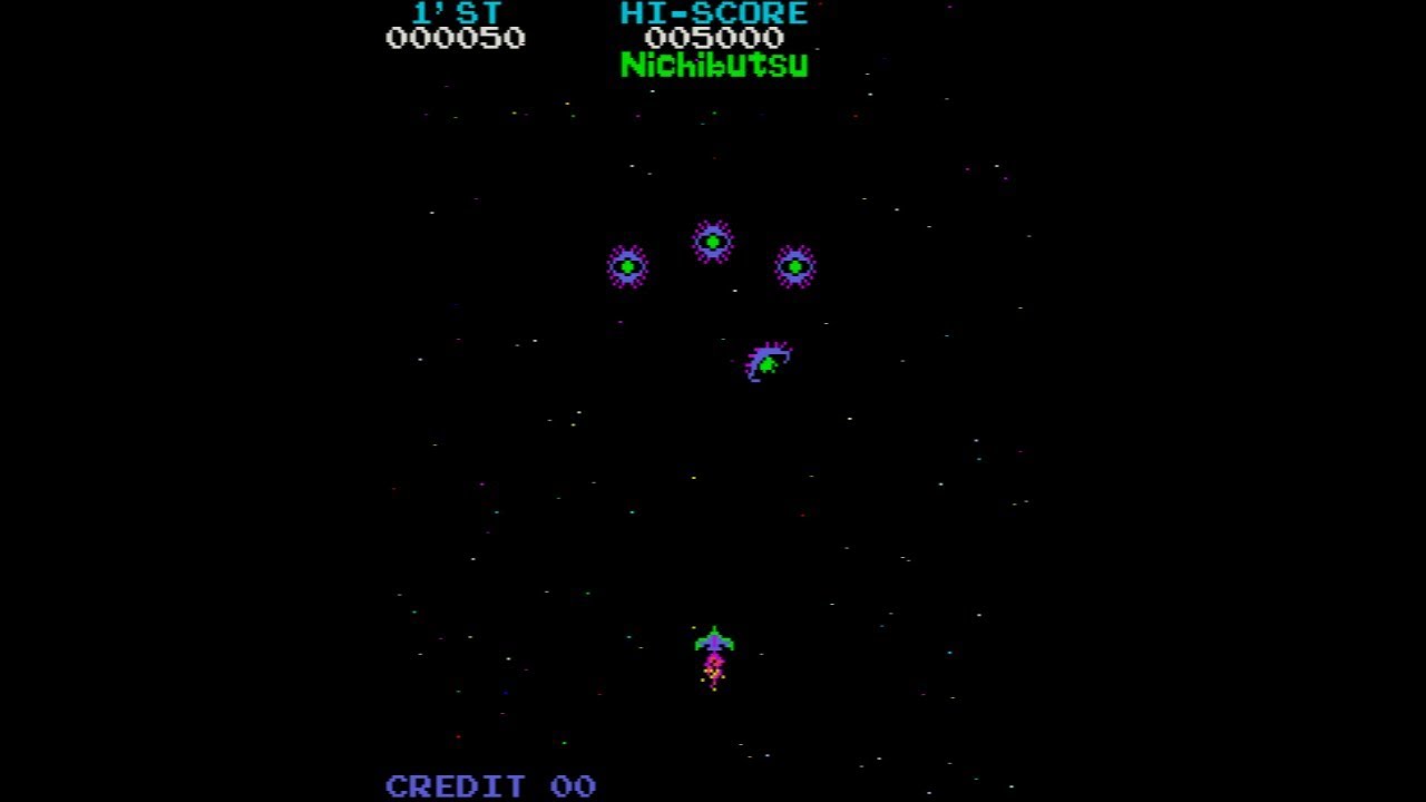 Old arcade game - moon cresta - YouTube