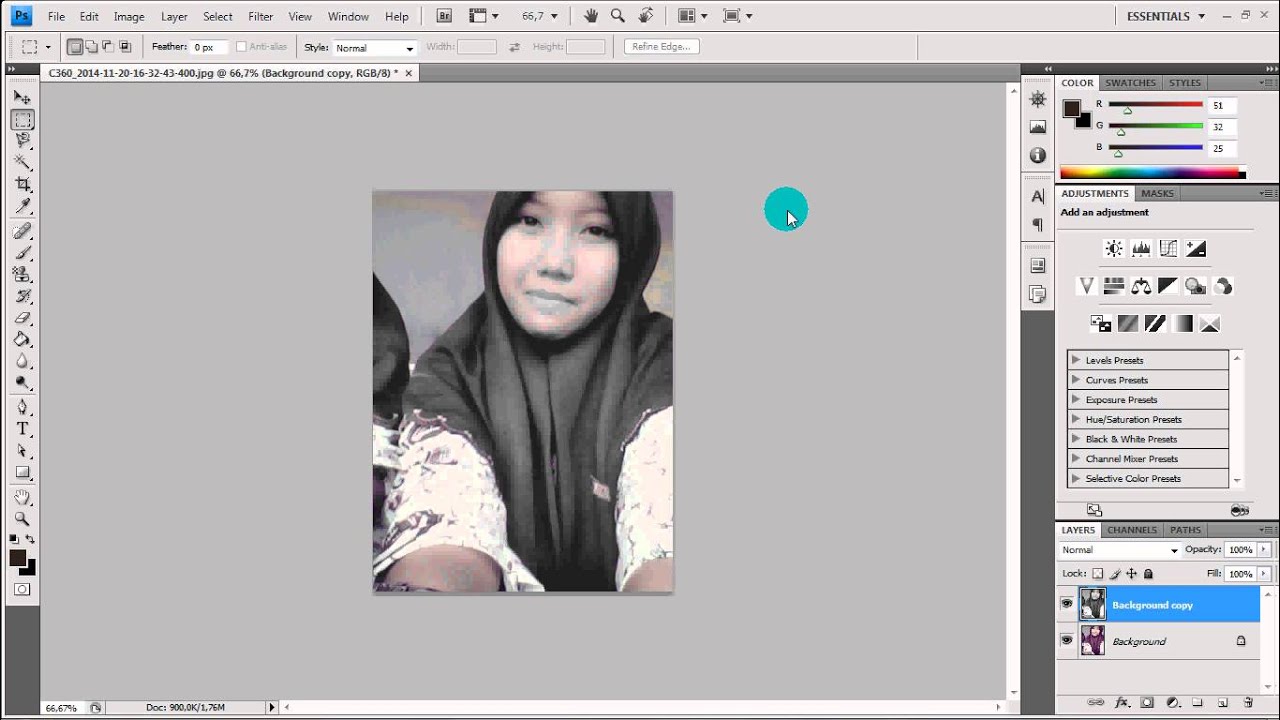 merubah foto menjadi sketsa pensil di photoshop - YouTube