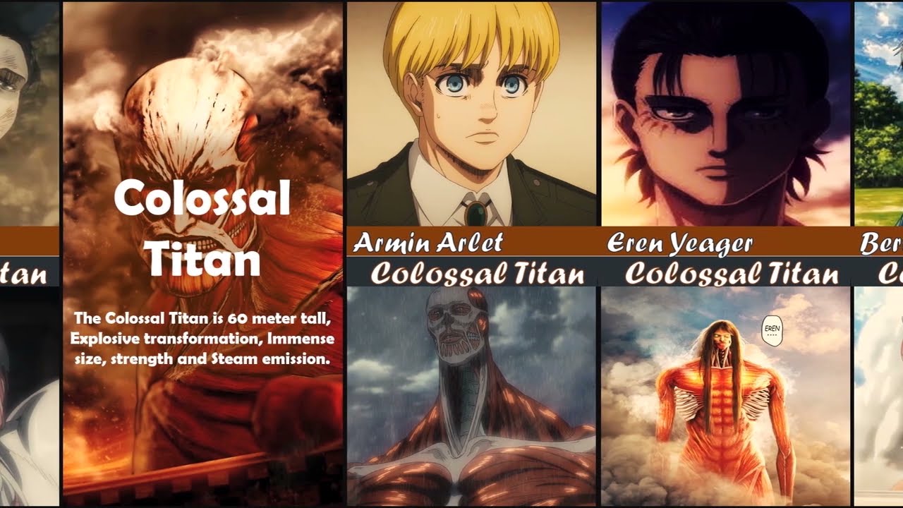 Attack on Titan: All 9 Titan Forms and Users (ranked from weakest to ...