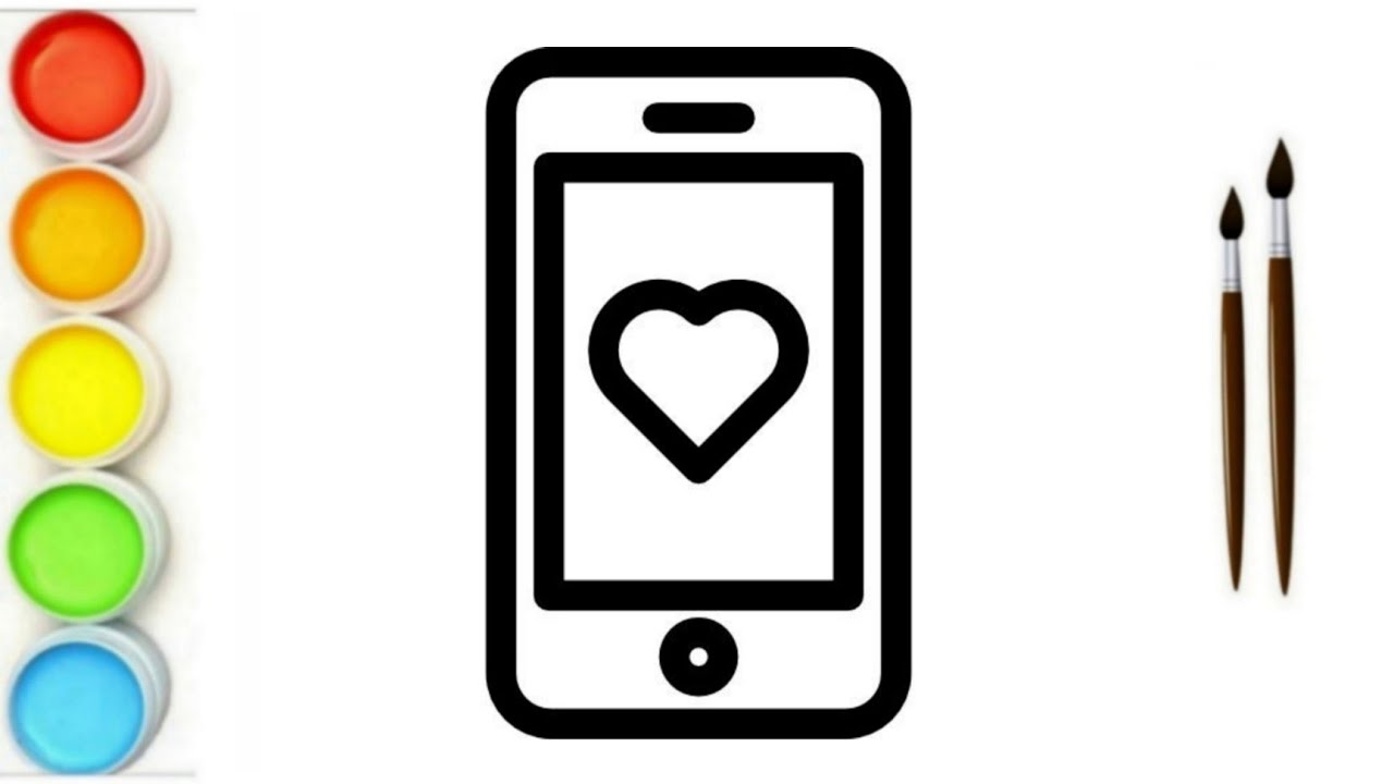 Mobile drawing,painting, and colouring for kids| Toddler| how to draw ...