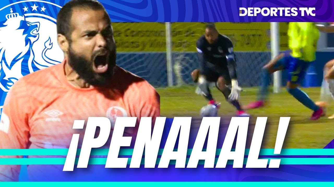 ¡Penal para Olancho FC! Edrick Menjívar provoca falta en el área sobre ...