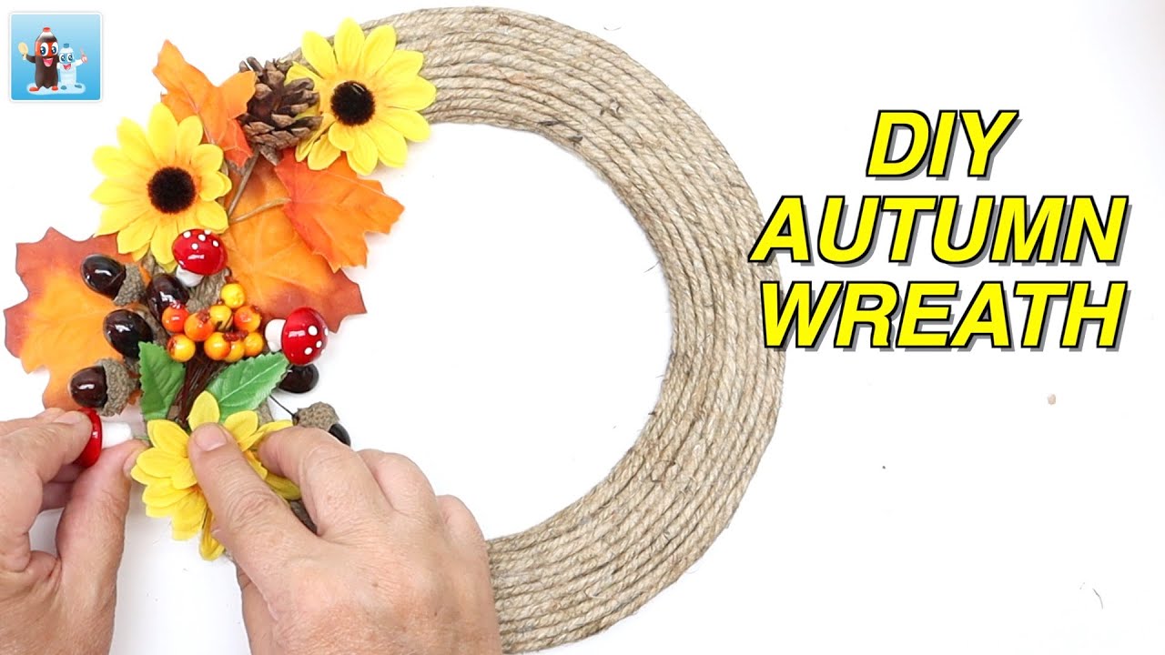 Handcraft autumn wreath for 10 min |DIY Art and Craft |Handicraft - YouTube