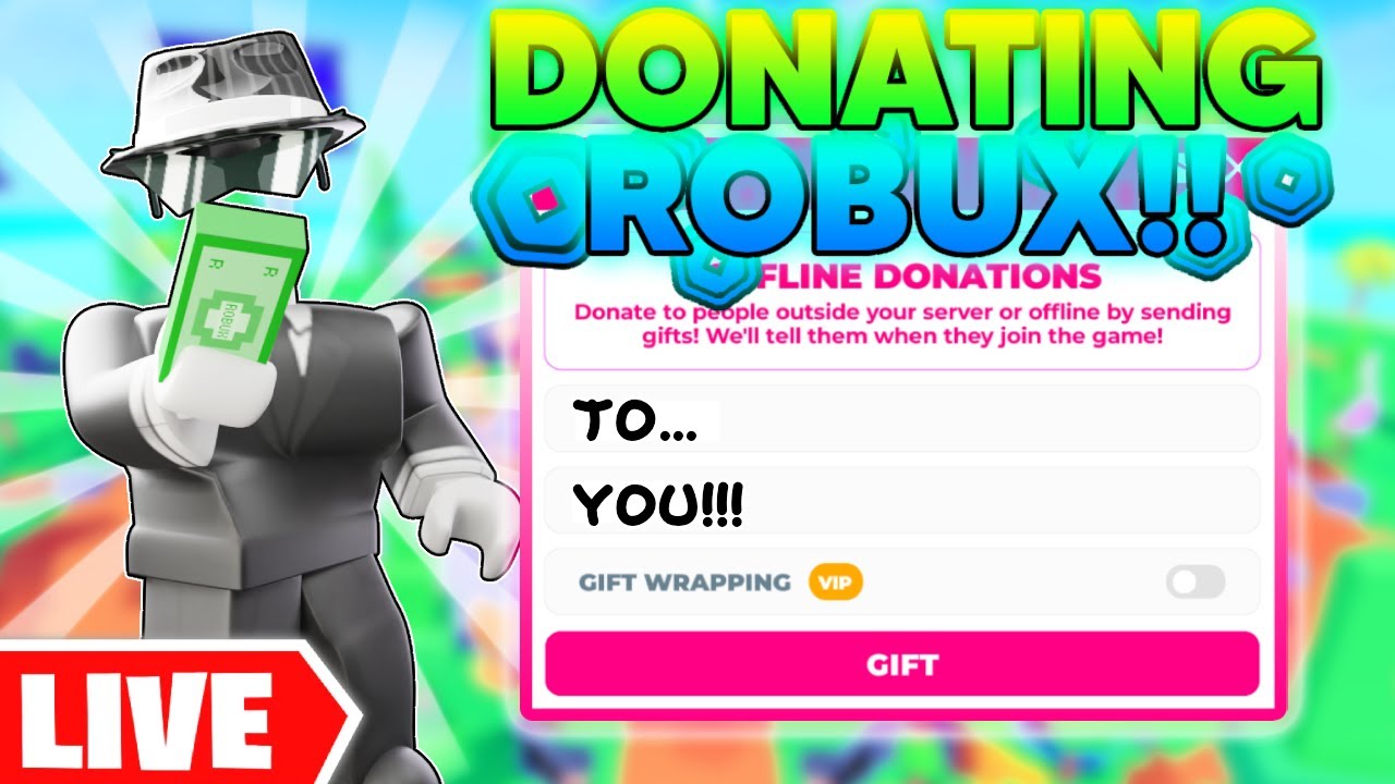 🔴LIVE PLS DONATE🔴|Donating Viewers and Raising Robux! - YouTube