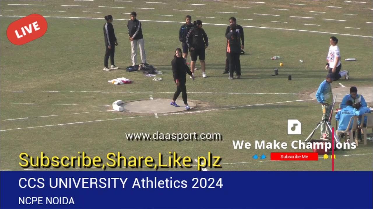 CCS UNIVERSITY ATHLETICS DAY-1 100m,400m,1500m Run Events 2024 - YouTube