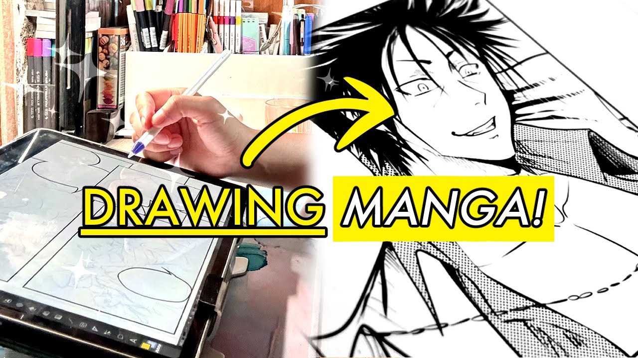 Manga Drawing: inking 『 SHADOW OF LUMINA 』 | EP25 art journey - YouTube
