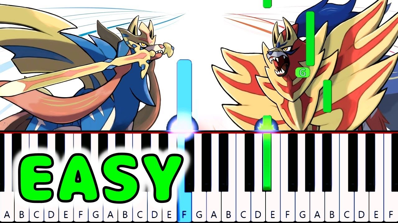 [EASY Piano Tutorial] Toby Fox - Battle Tower Theme (from Pokémon Sword ...