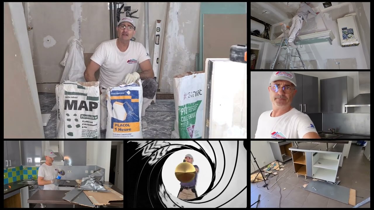 Enduit et mortier plâtre pour plaquiste - YouTube